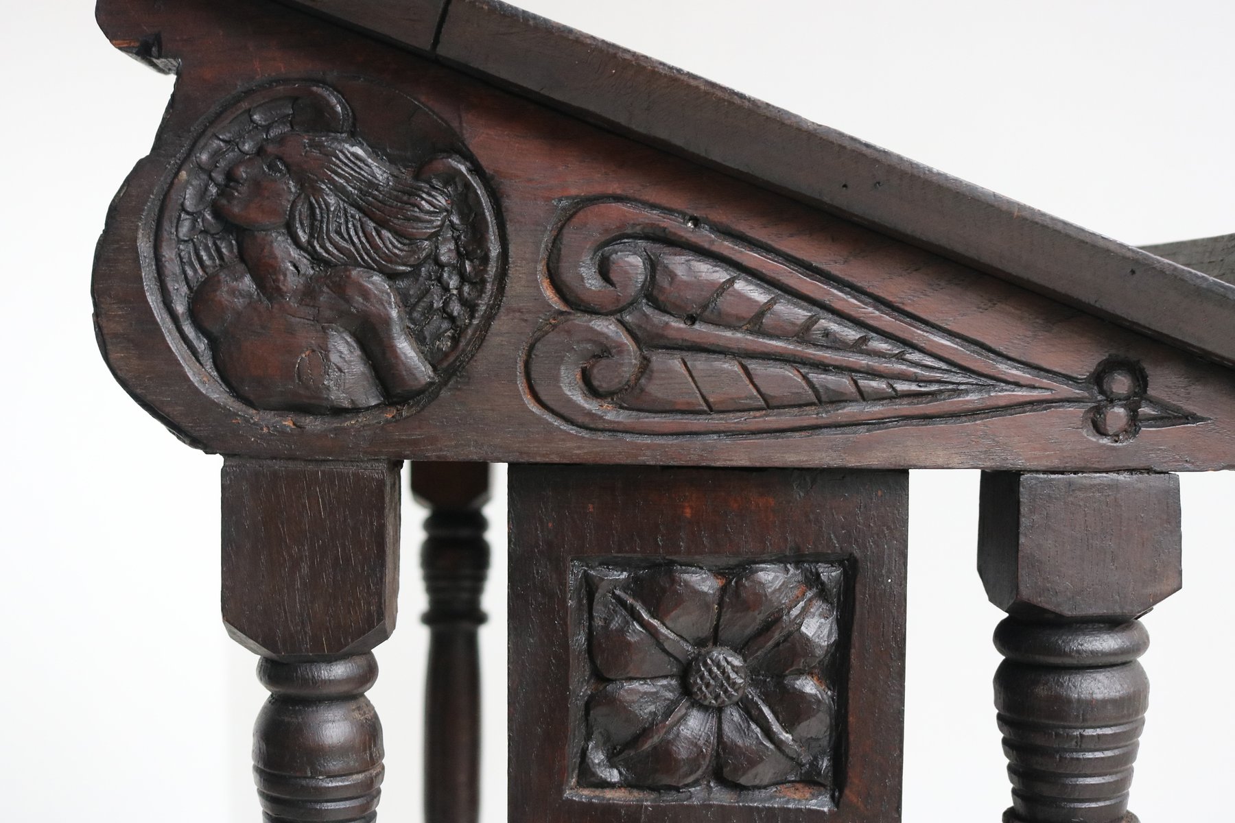 Antique 19th Century Gothic Revival Oak Lectern Book Stand, 1890s for ...