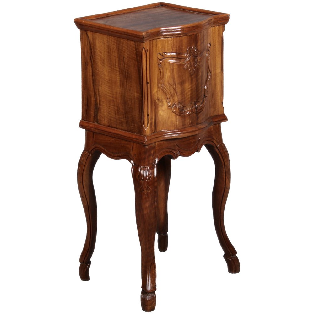 Antique Baroque Rococo Side Table in Walnut, 1750 for sale at Pamono