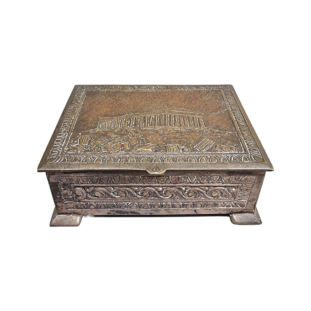 Vintage Greek Bronze Box, 1960s for sale at Pamono