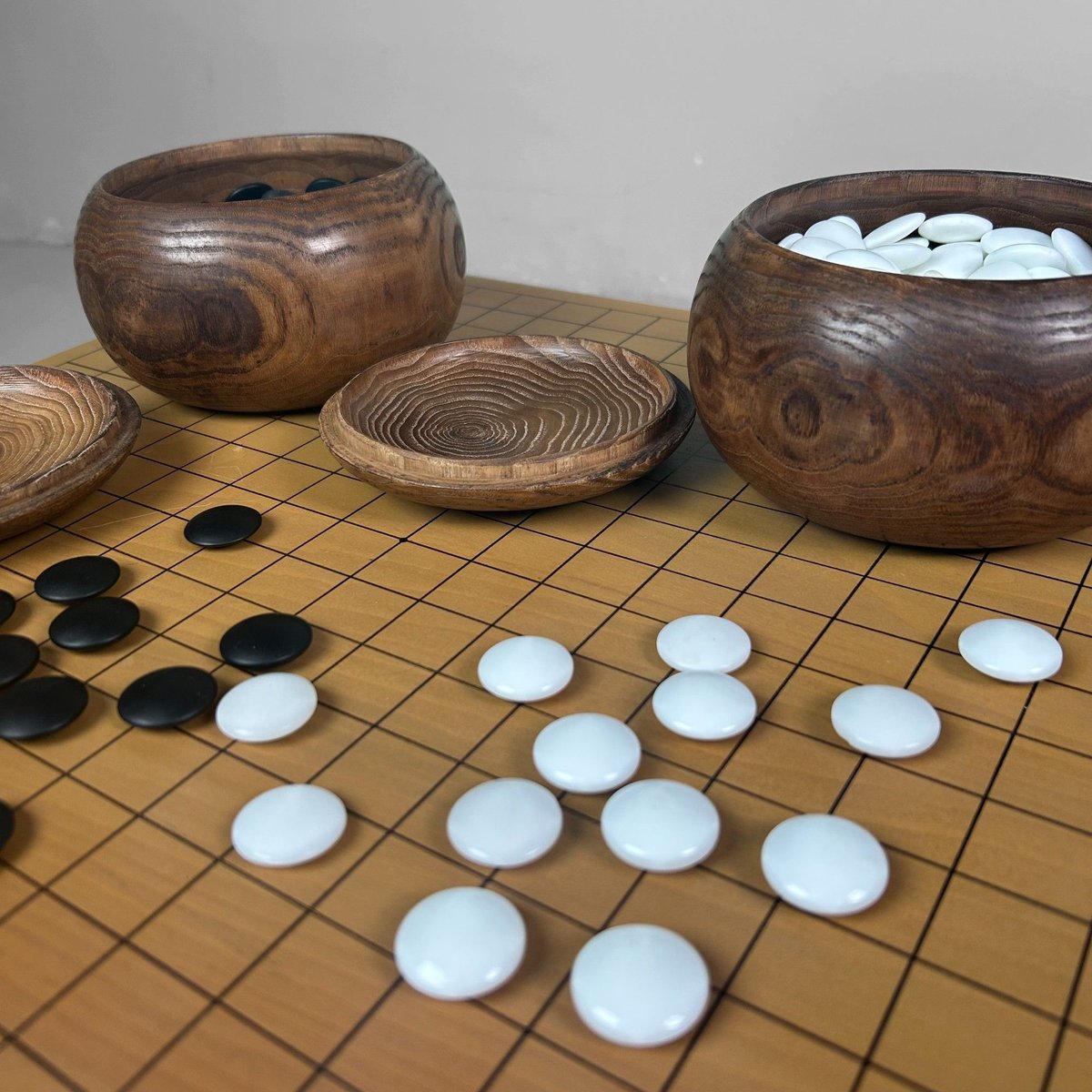 Shōwa Era Goban Kaya Go Game Board, Japan, 1950s, Set of 3 for sale at ...