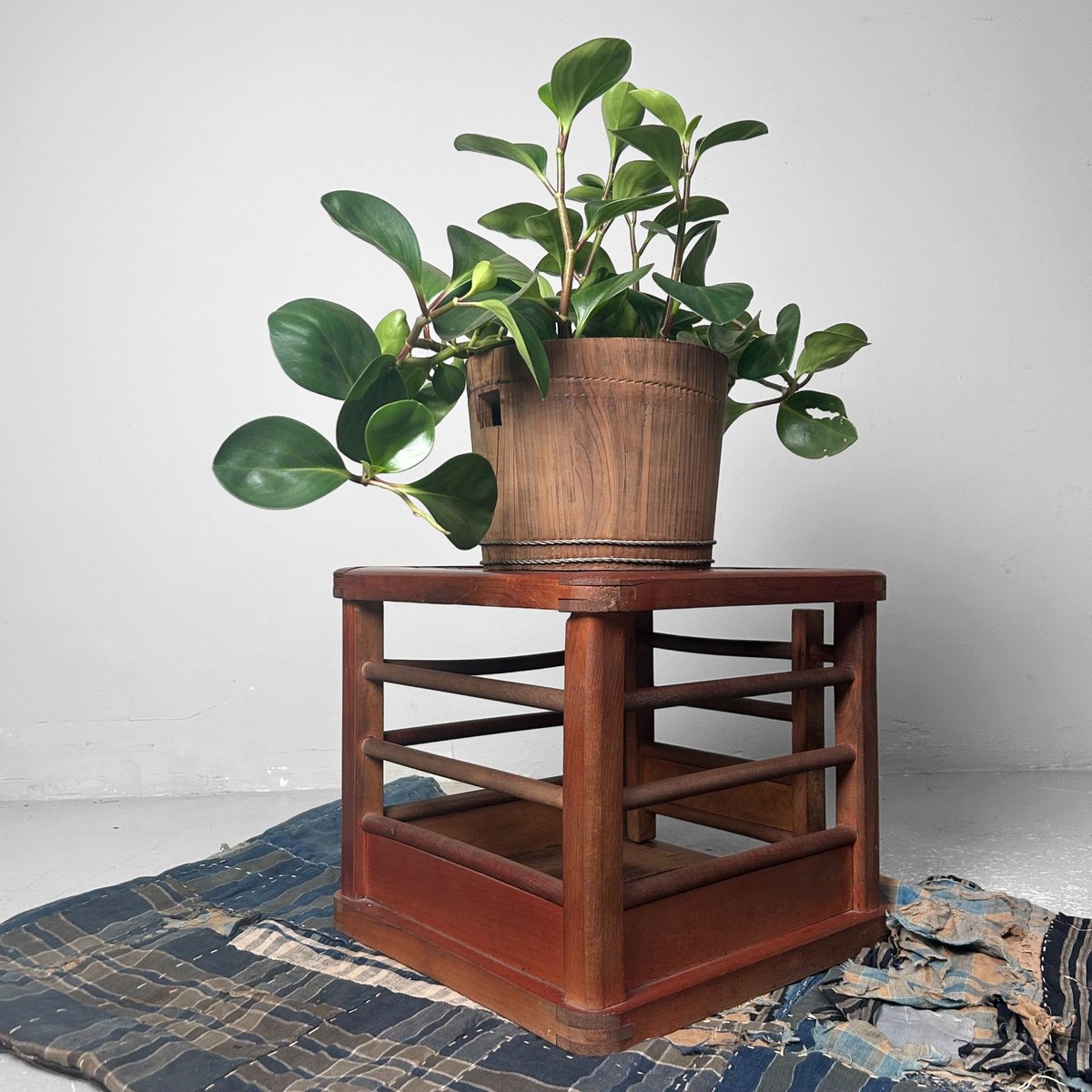 Shōwa Era Wooden Kotatsu Table, Japan, 1950s for sale at Pamono