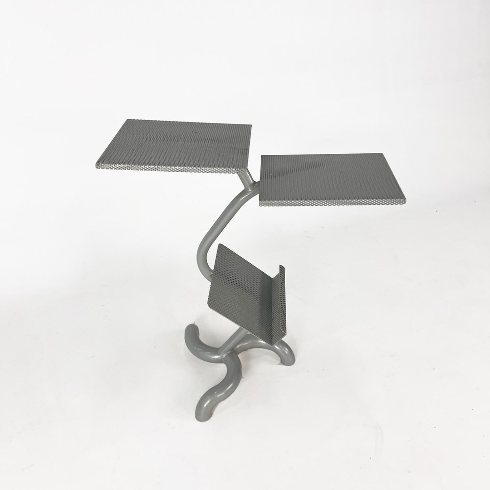 Vintage Italian Perforated Side Table, 1980s for sale at Pamono