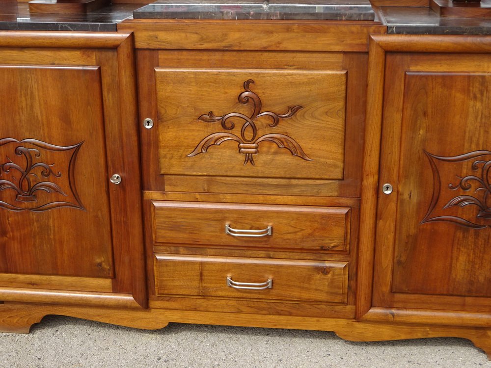 Large 2-Body Dresser in Walnut, 1950s for sale at Pamono