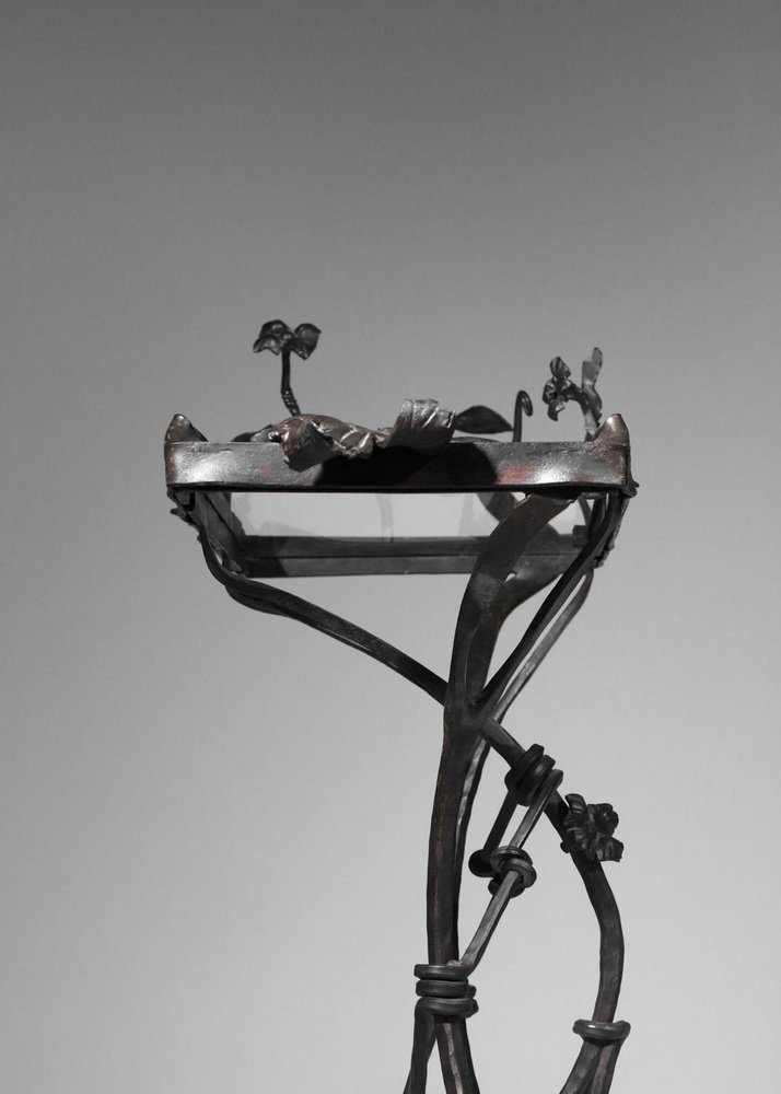 Wrought Iron Dressing Table with Shelf and Steel Mirror, 1970 for sale ...