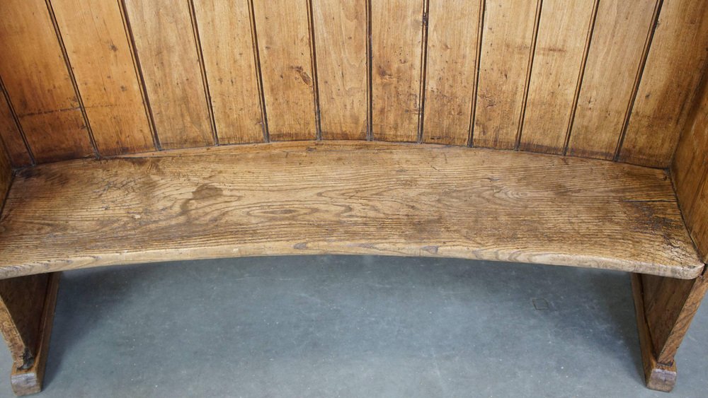 Antique English Pinewood Pub Bench for sale at Pamono