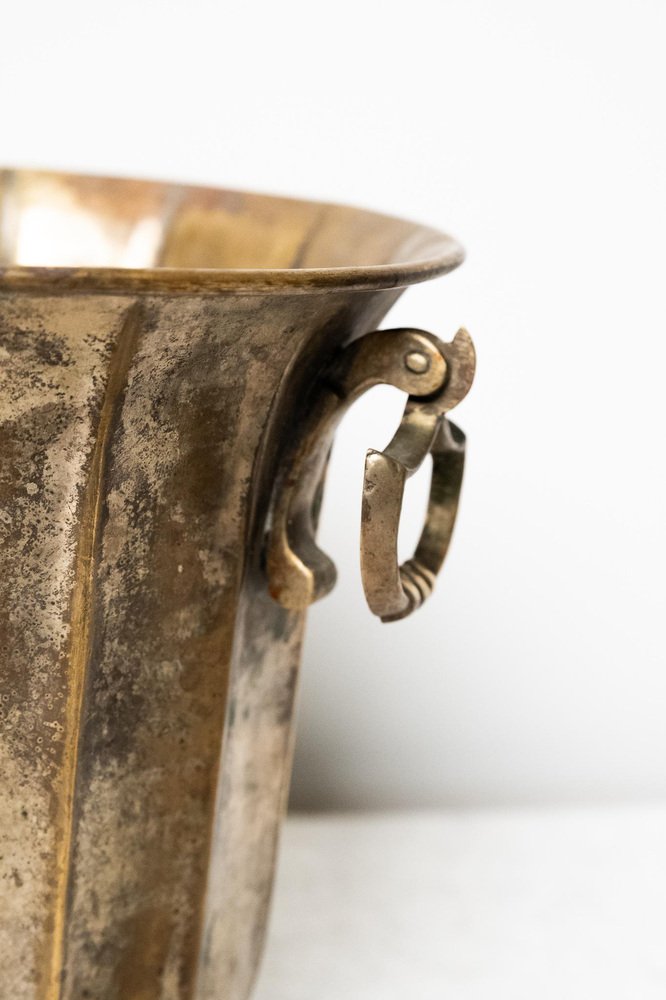 Silver-Plated Brass Ice Box, 1940s for sale at Pamono