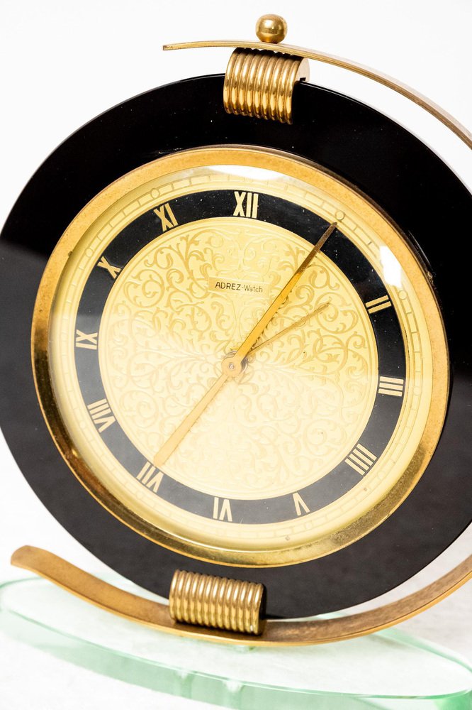 Art Deco Table Clock from Adrez, 1940s for sale at Pamono