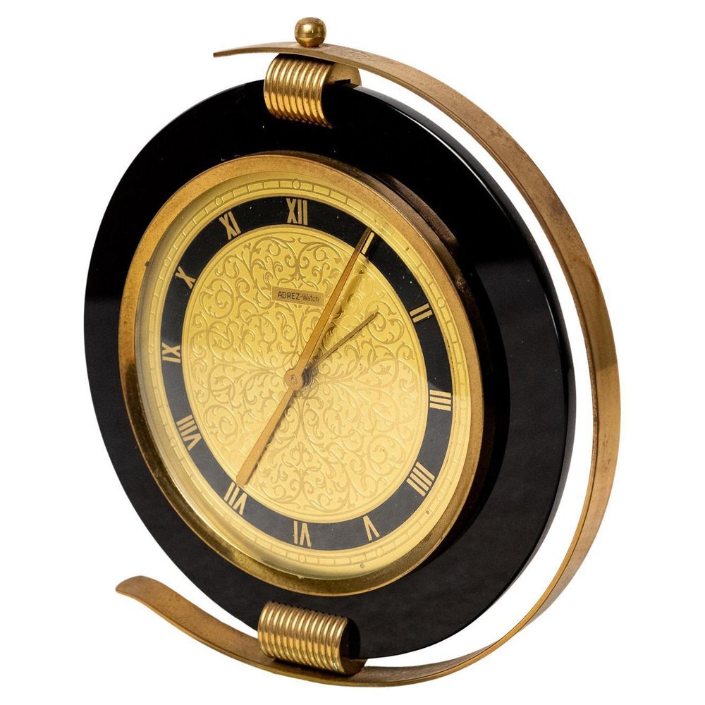 Art Deco Table Clock from Adrez, 1940s for sale at Pamono