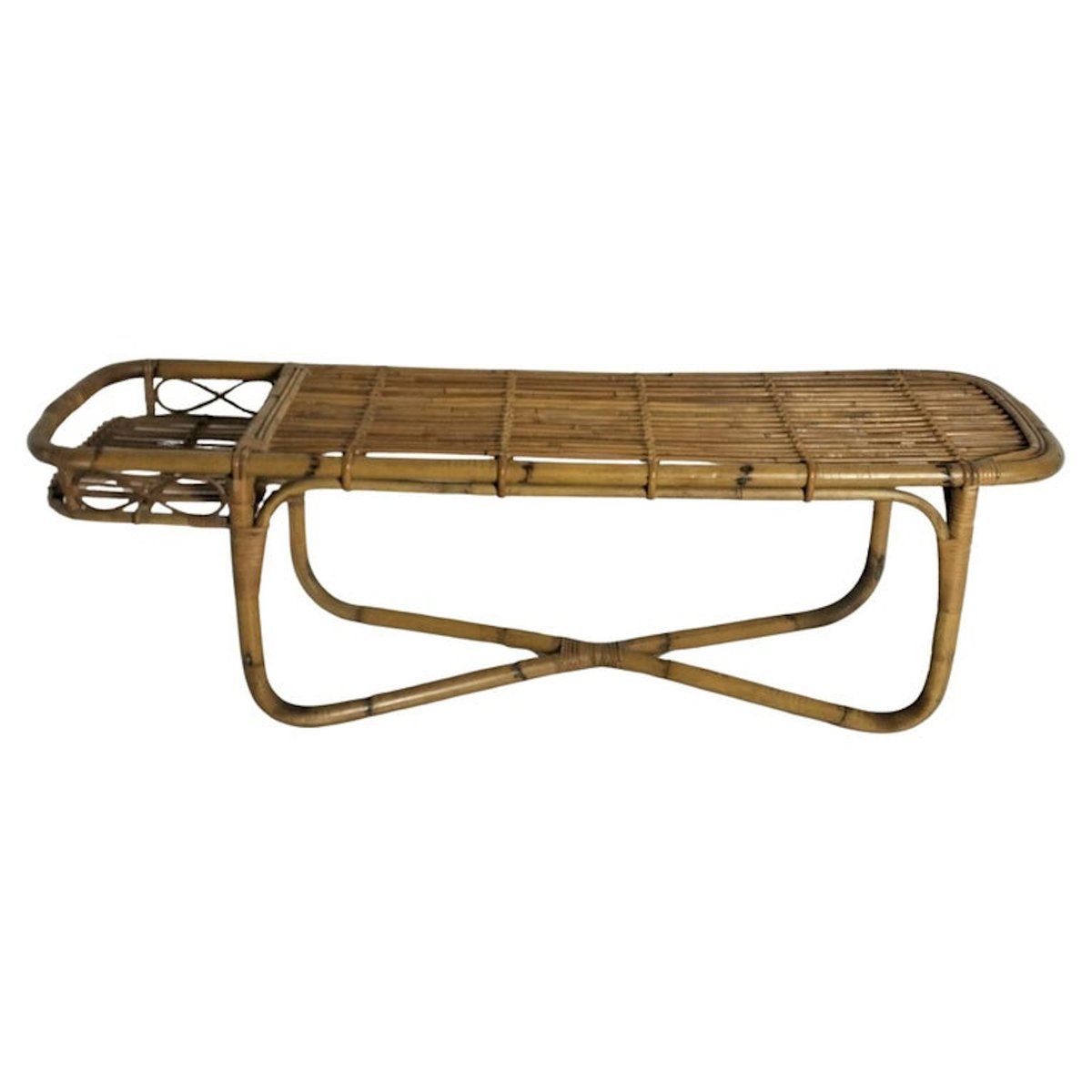 Low Bamboo Bar Table, 1960s for sale at Pamono
