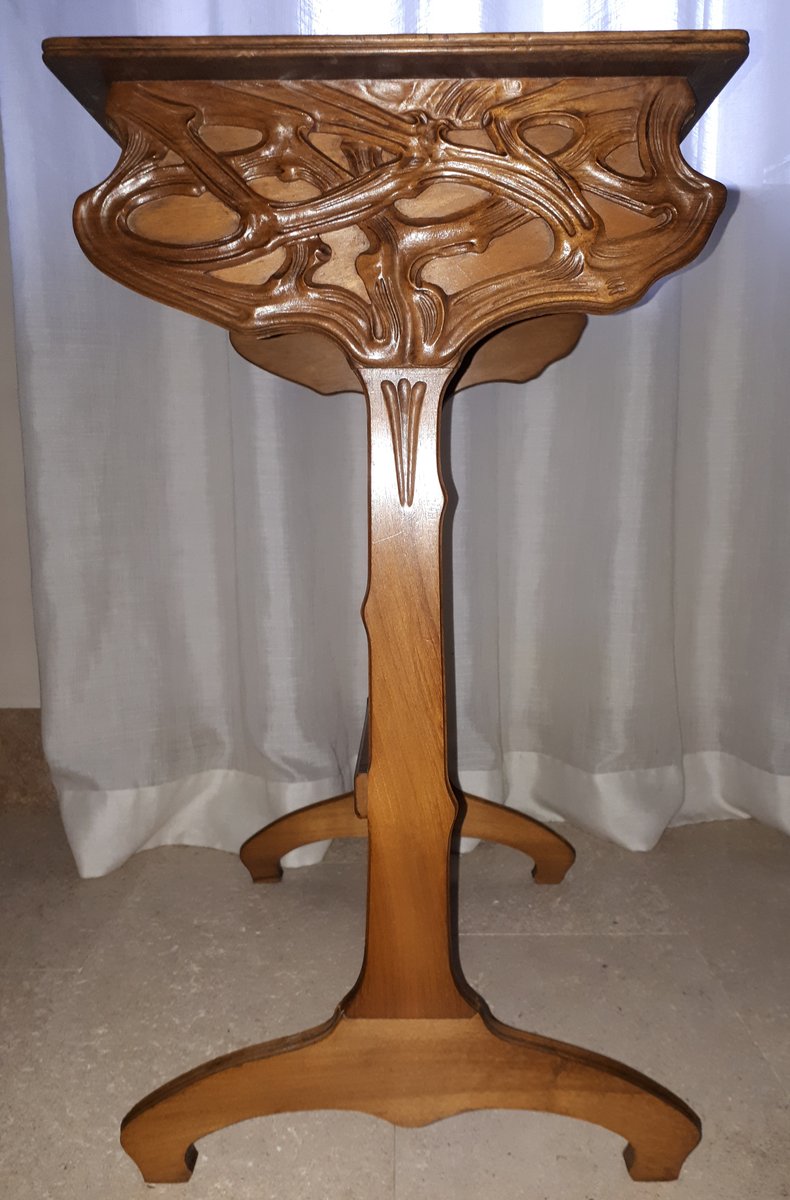 Nesting Tables with Magnolia Decor by Gallé, Set of 4 for sale at Pamono