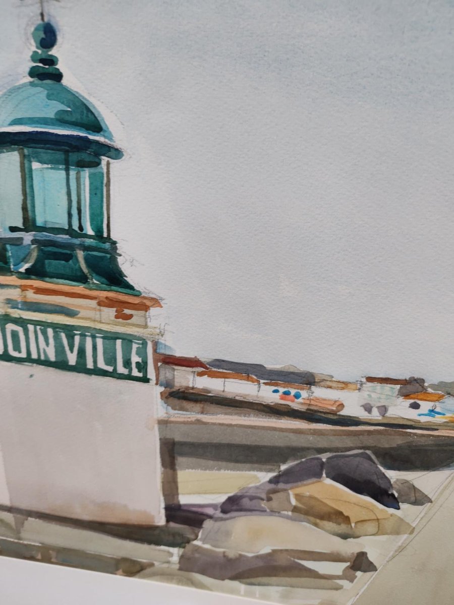 Michel Roubille, L'île d'Yeu, 1983, Watercolor for sale at Pamono