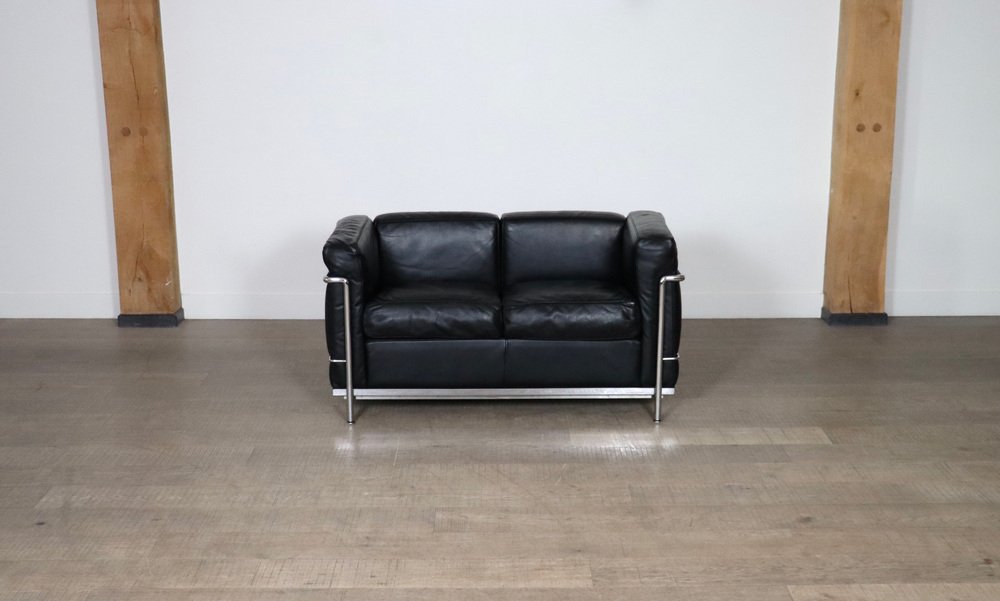 LC2 2-Sitzer Sofa von Charlotte Perriand & Le Corbusier für Cassina, 1965 bei Pamono kaufen