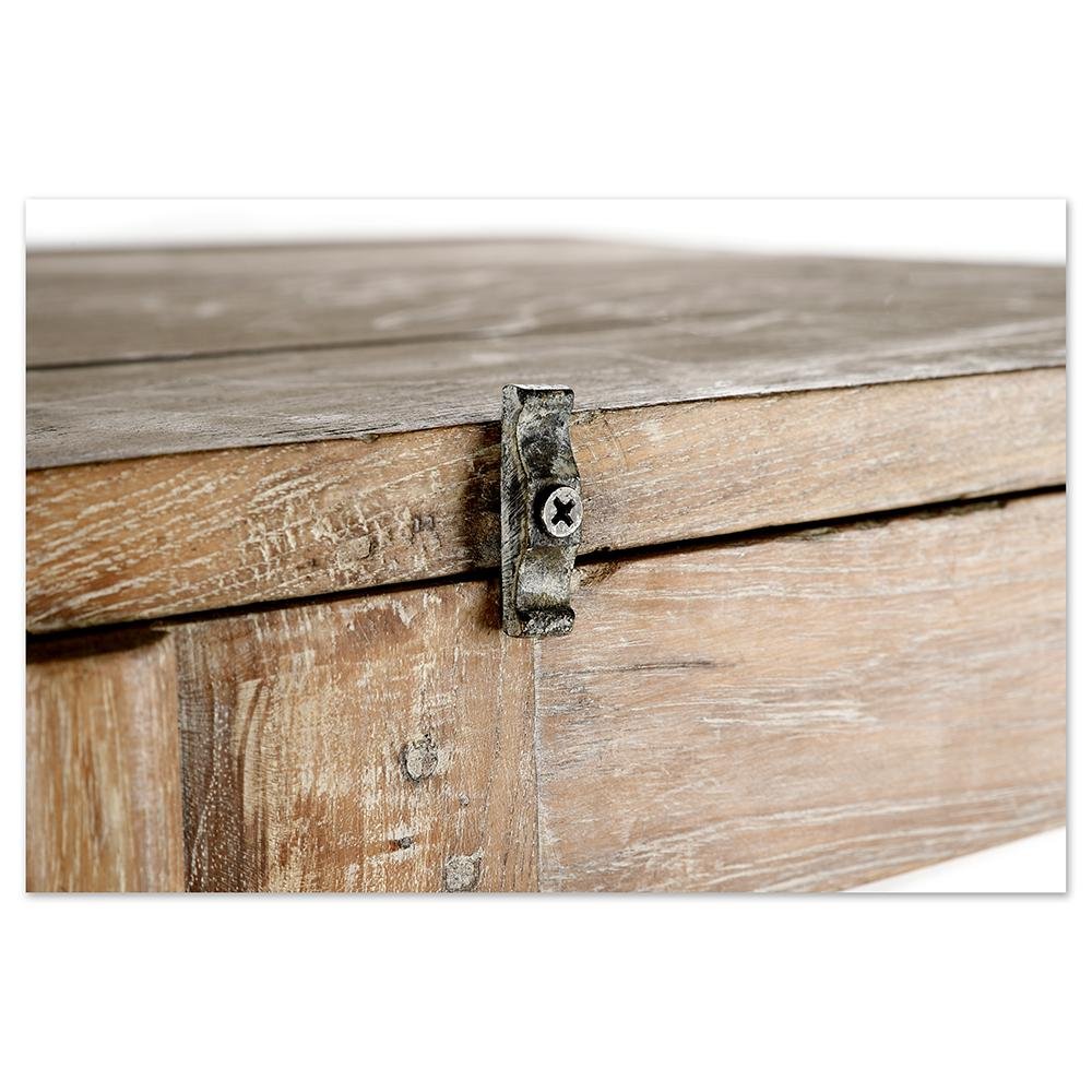 Solid Wood Storage Unit with Glass Doors for sale at Pamono