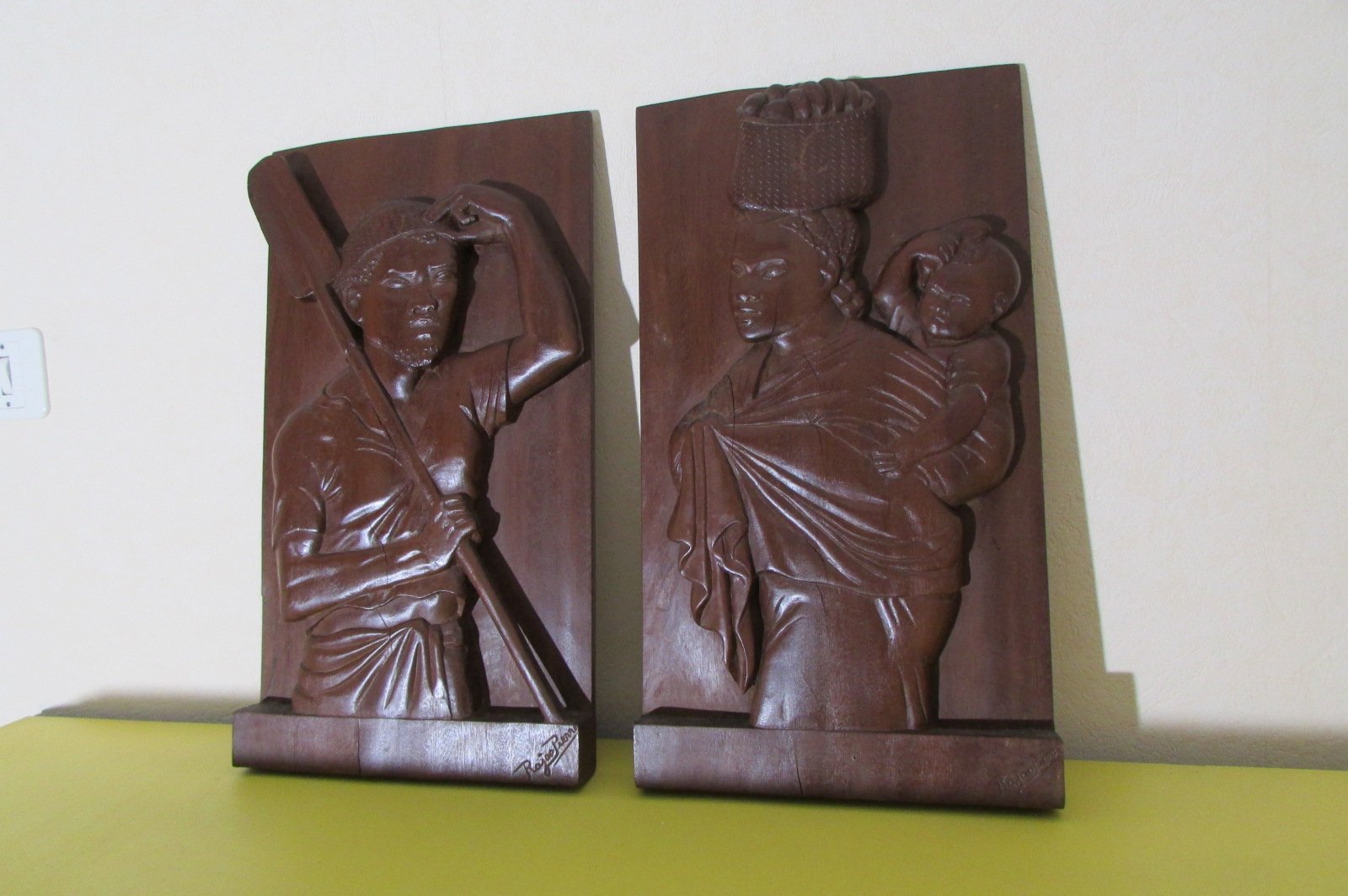Low Relief Panels by Pierre Rajao, 1920s, Set of 2 for sale at Pamono