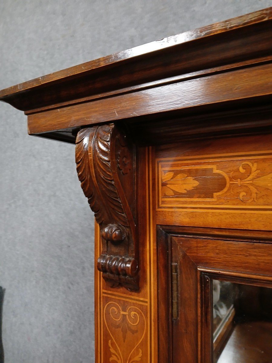 Napoleon III Bookcase in Precious Wood Marquetry from Mercier et ...