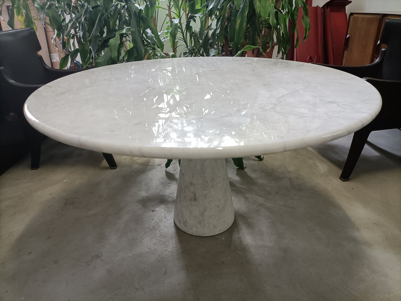 M Series Table in White Marble by Angelo Mangiarotti for Tisettanta, 1980s for sale at Pamono