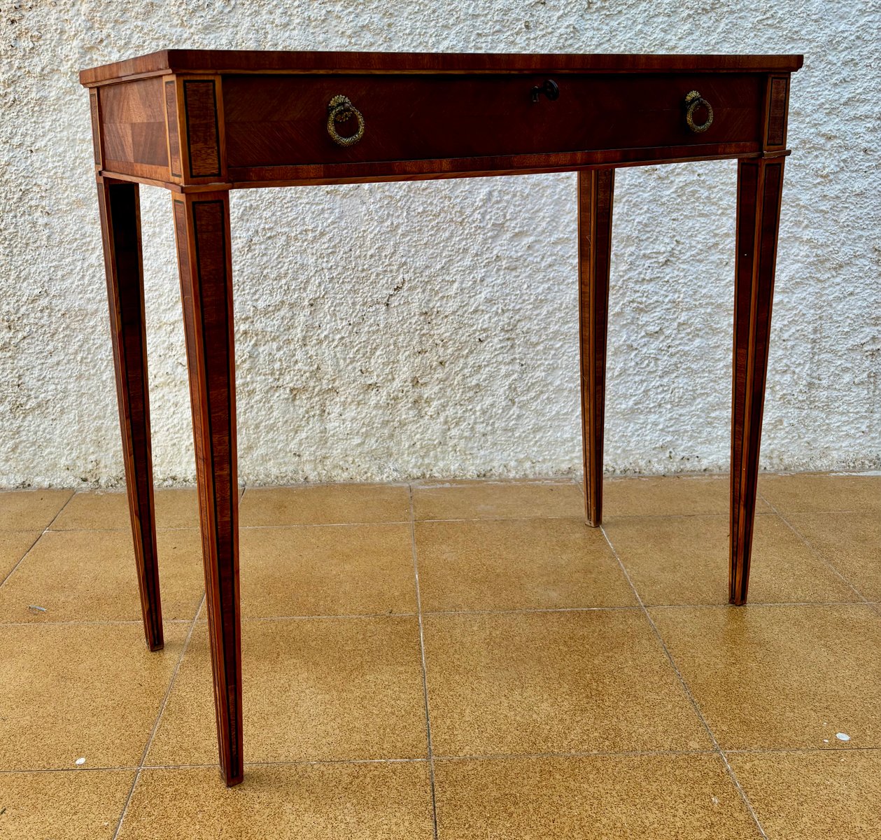 French Walnut Veneer Table, 1940s for sale at Pamono