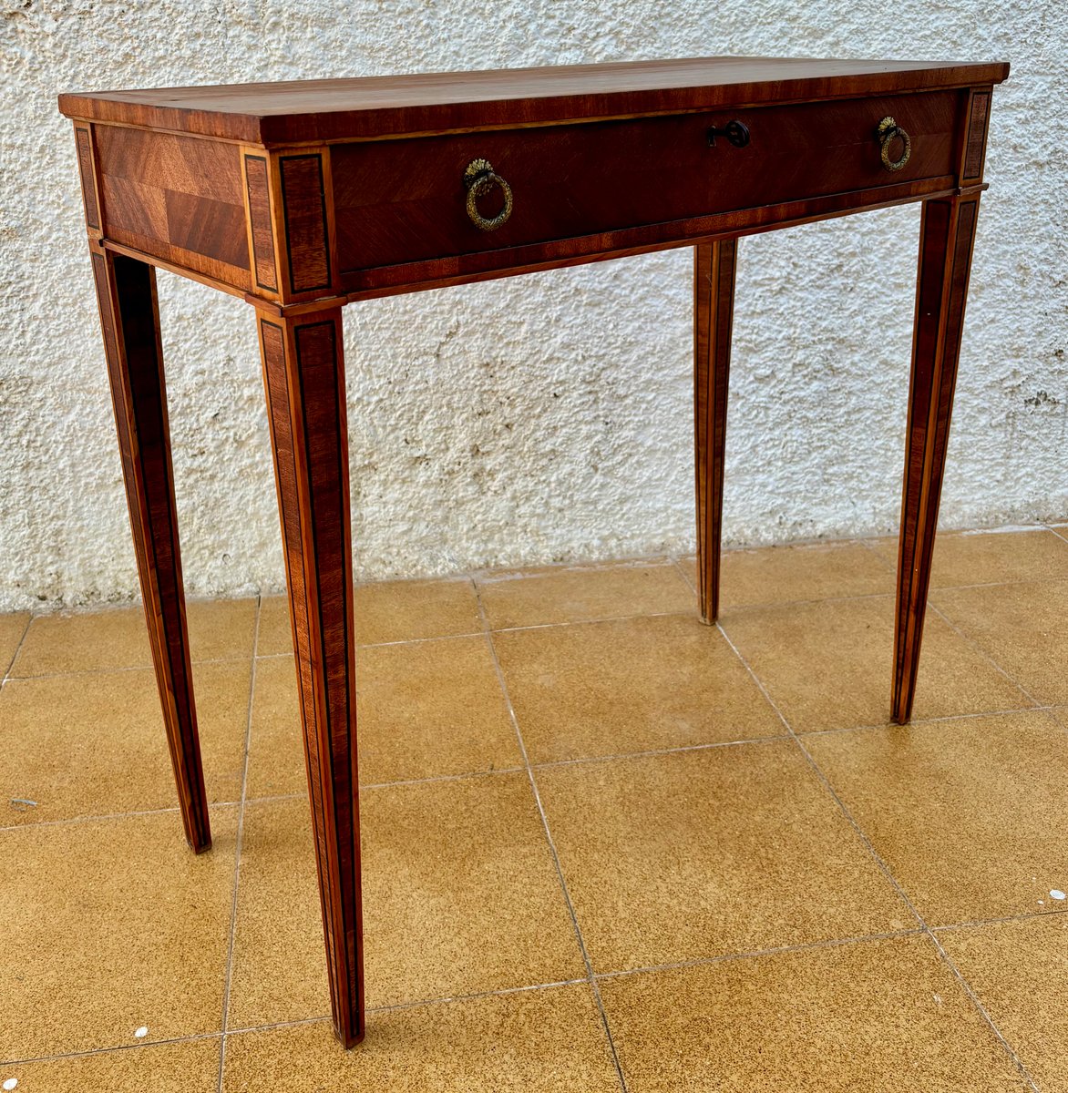 French Walnut Veneer Table, 1940s for sale at Pamono