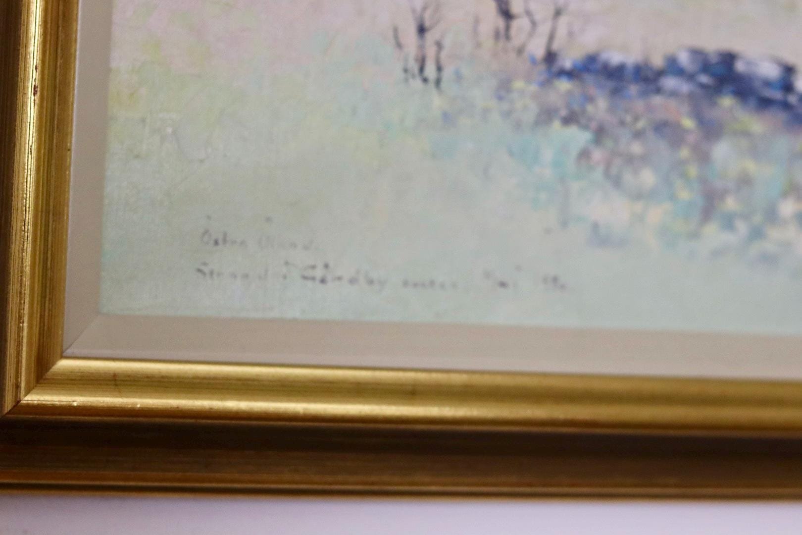 Jim Ronald Lindholm, Beach in Gårdby Parish, 1950s, Oil on Canvas, Framed for sale at Pamono