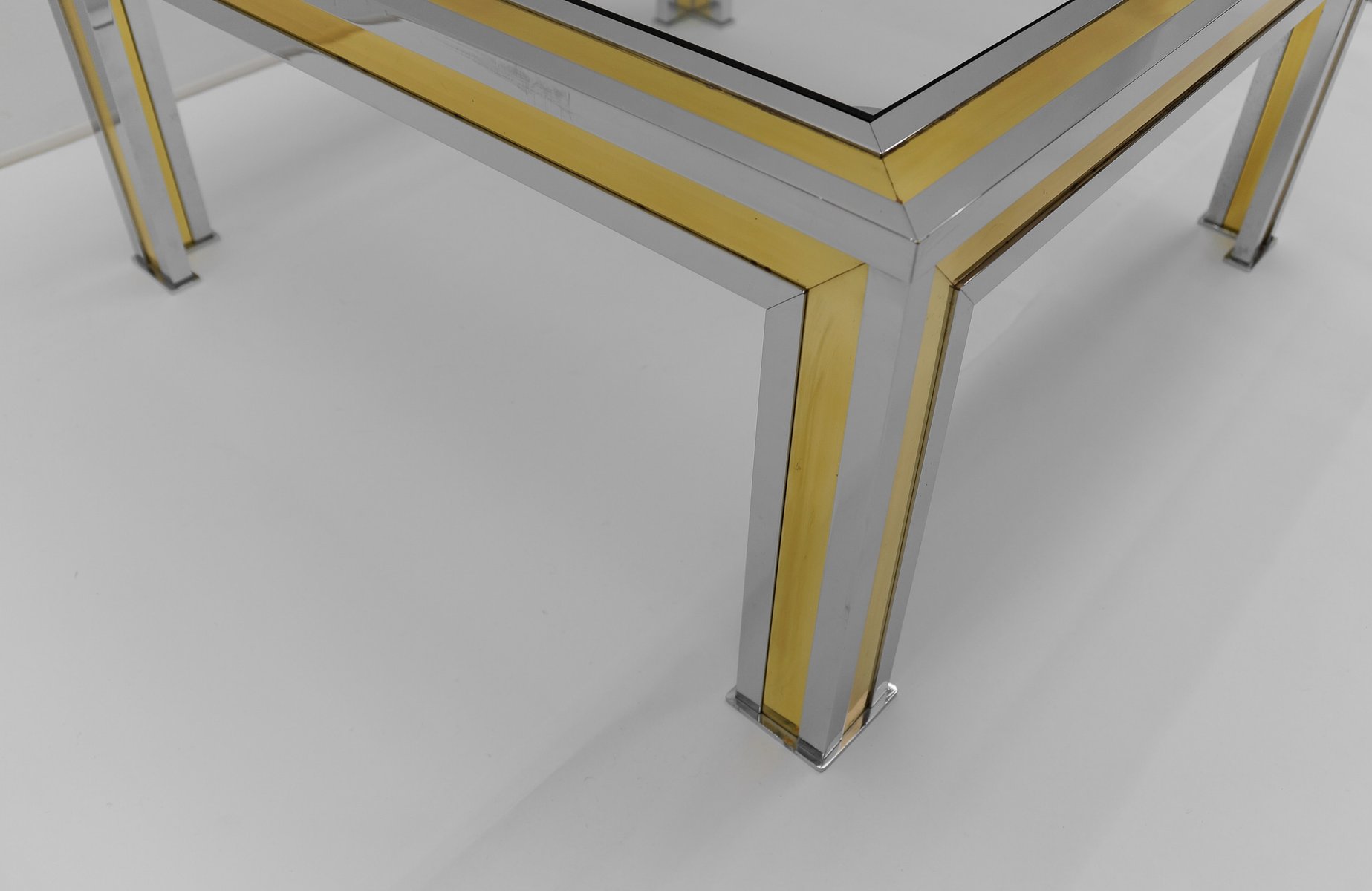 Square Bicolor Coffee Table, 1970s for sale at Pamono