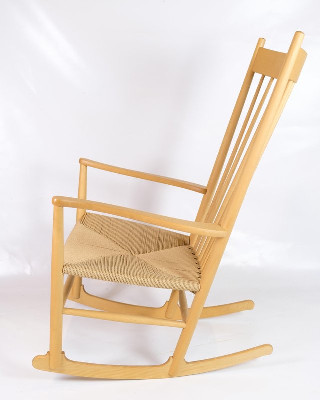 Model J16 Rocking Chair in Beech by Hans J. Wegner for FDB, 1980s for ...