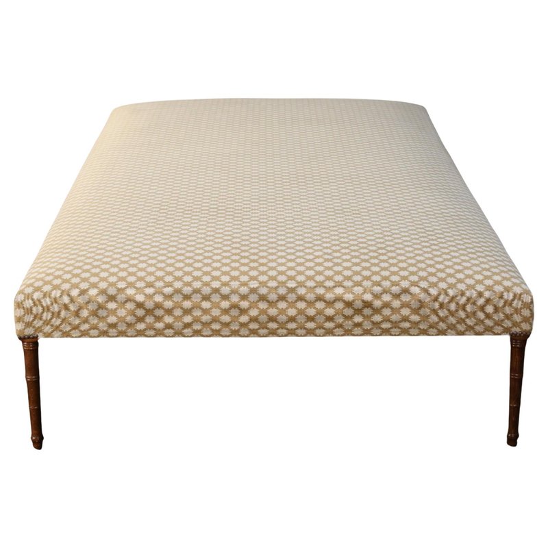 Yellow Patterned Chesterfield Table for sale at Pamono