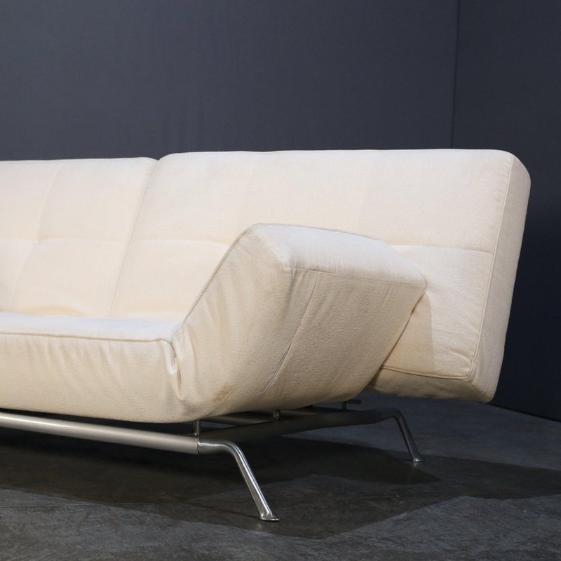 Smala Sofa aus Boucle-Stoff, Pascal Mourgue zugeschrieben für Ligne ...