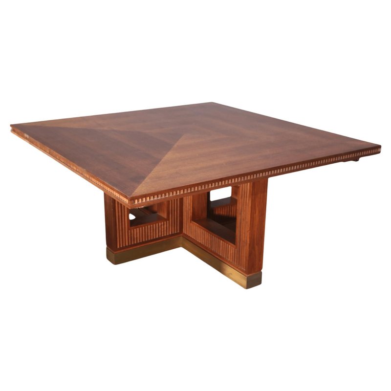 Adjustable Wooden Dining Table for sale at Pamono