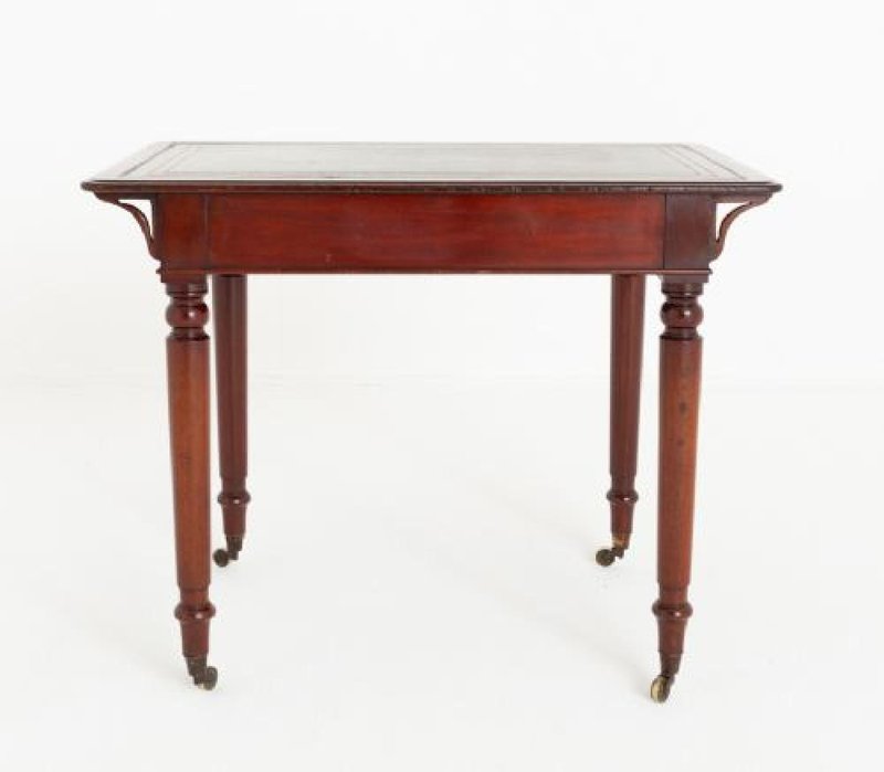 Victorian Writing Table Mahogany Desk from Holland and Sons, 1870s for ...