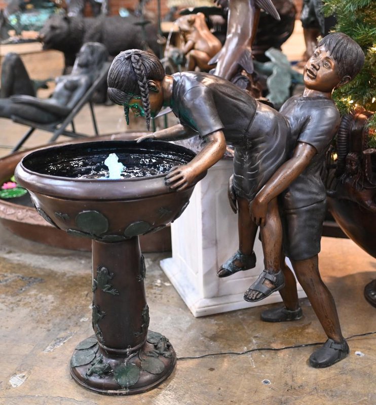 Bronze Garden Fountain Boy Girl Statue Acrobat Water Feature for sale ... Bronze Garden Fountain Boy Girl Statue Acrobat Water Feature for sale ...