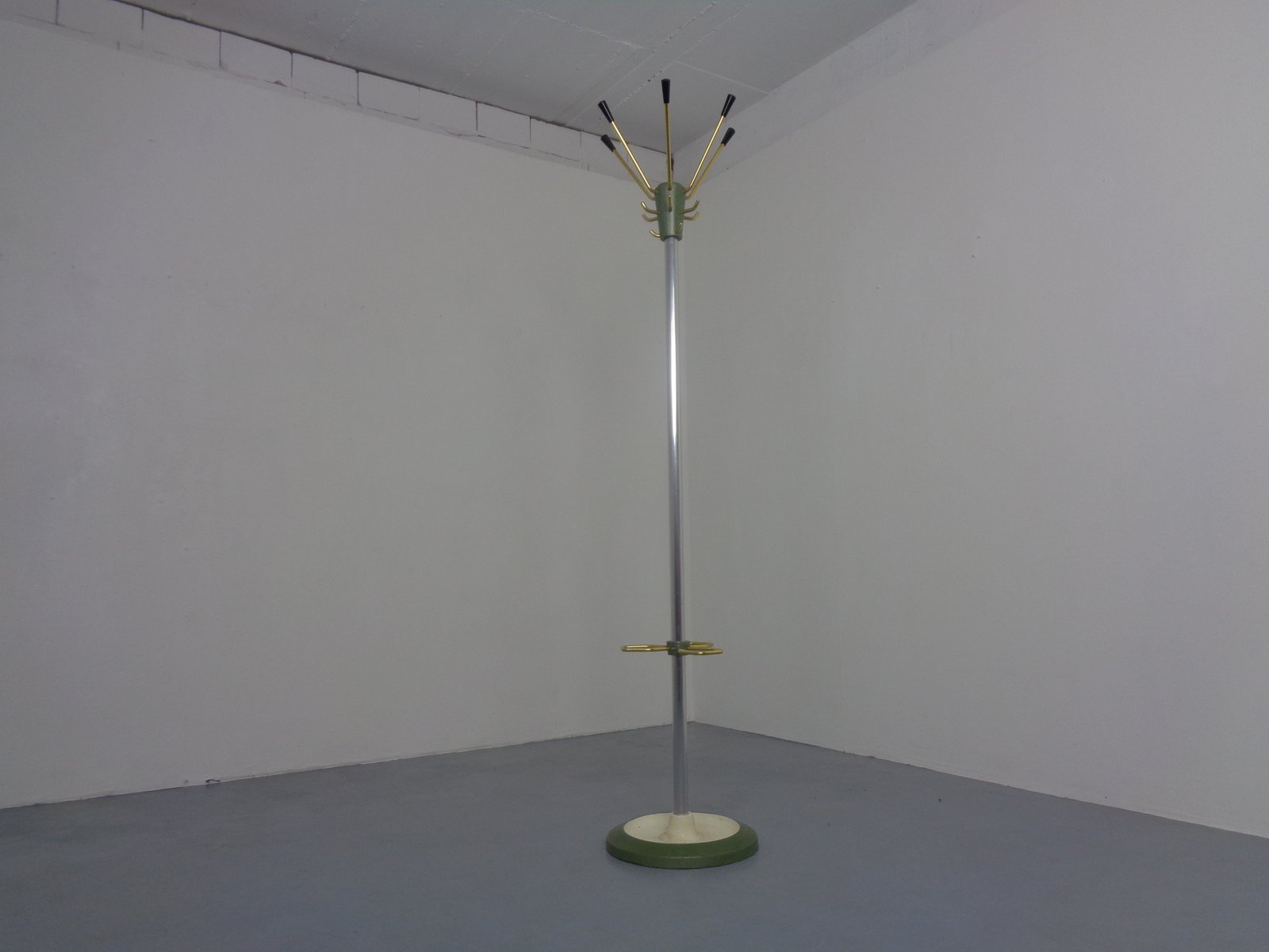 Brass & Steel Coat Rack, Germany, 1960s for sale at Pamono