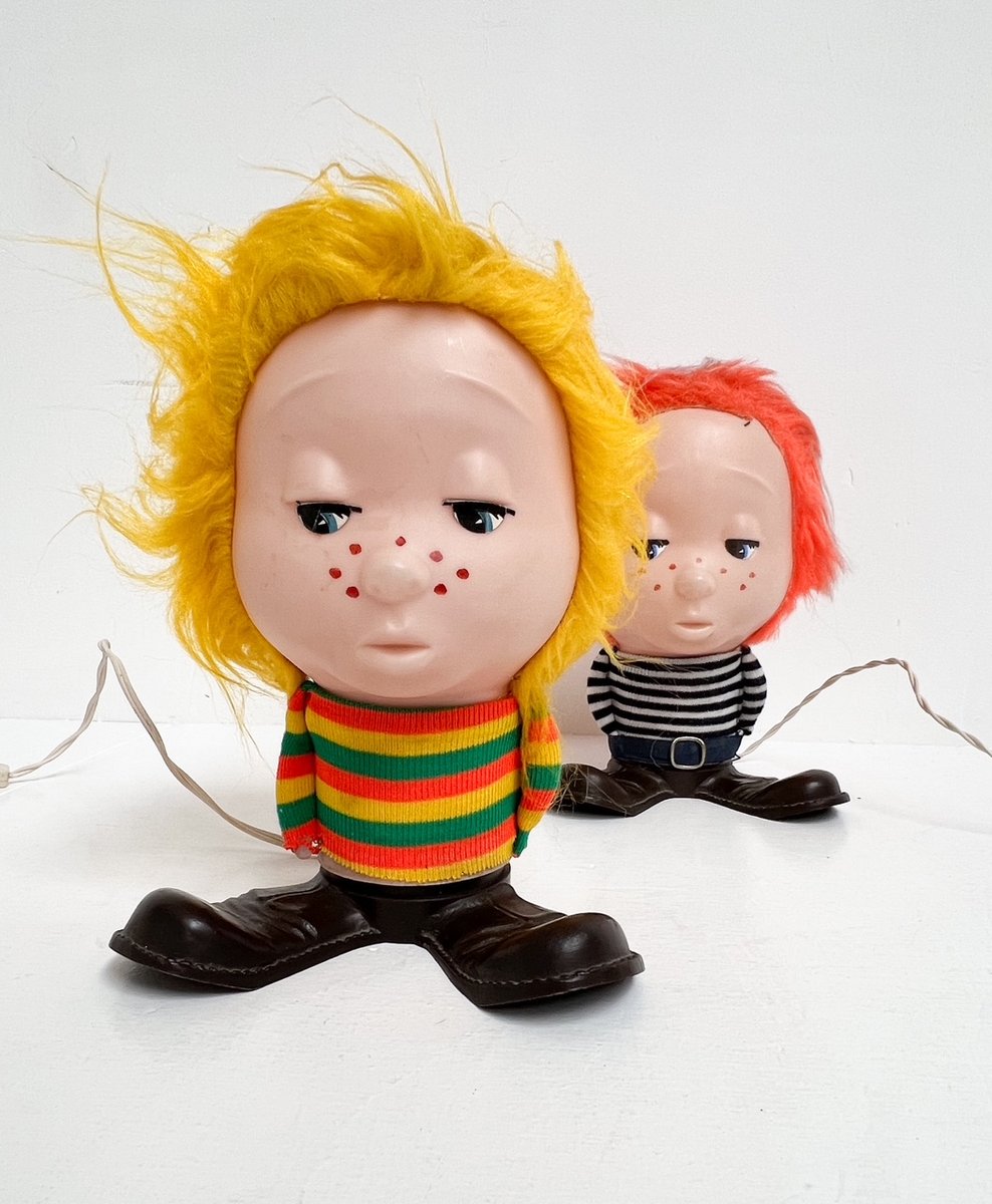 Funky Boy Table Lamps from Linea Zero, 1960s, Set of 2 for sale at Pamono