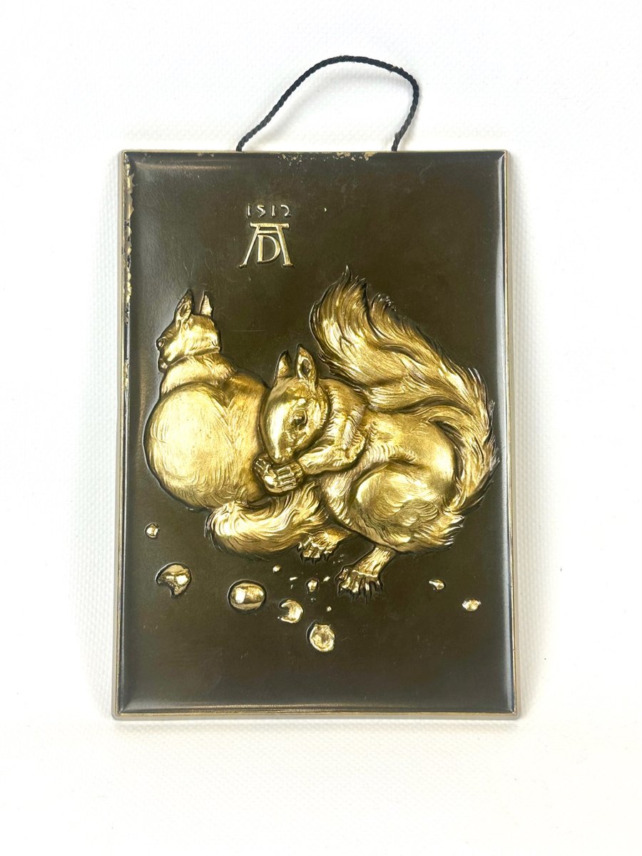Bronze Squirrel Wall Plaque or Relief by Albrecht Dürer, 1970s for sale ...