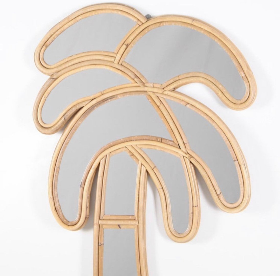 Vintage Palm Mirrors, Set of 2 for sale at Pamono