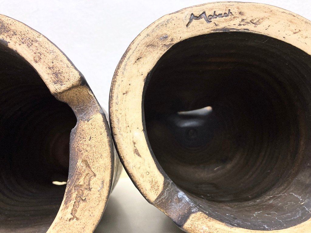 Studio Ceramic Sculptures by Jaan Mobach, 1960s-1970s, Set of 2 for ...