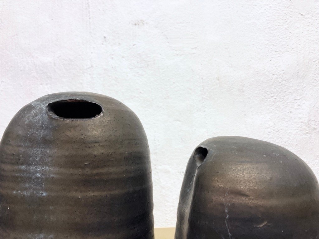 Studio Ceramic Sculptures by Jaan Mobach, 1960s-1970s, Set of 2 for ...