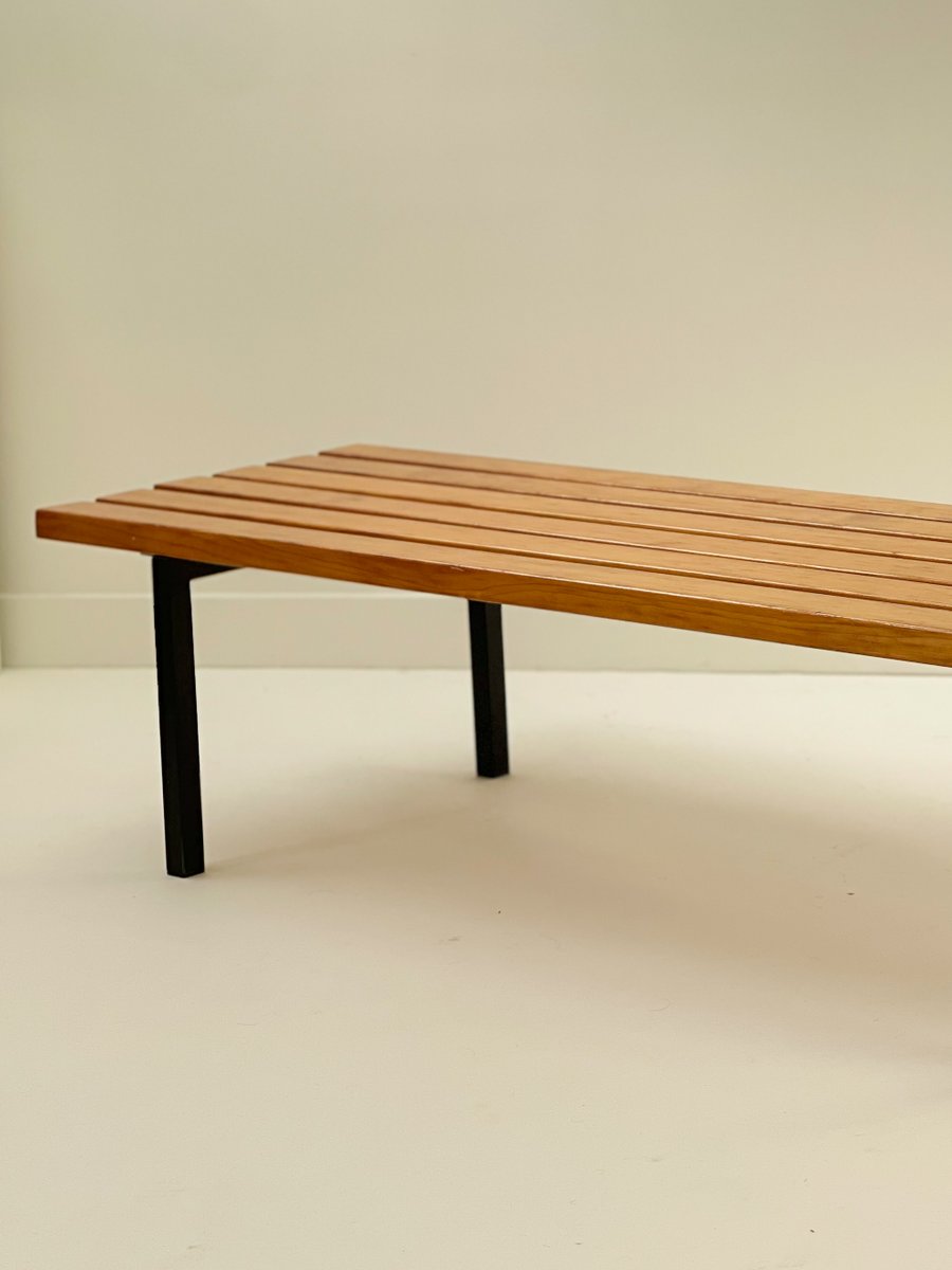 Mid-Century Modern Slatted Bench for sale at Pamono