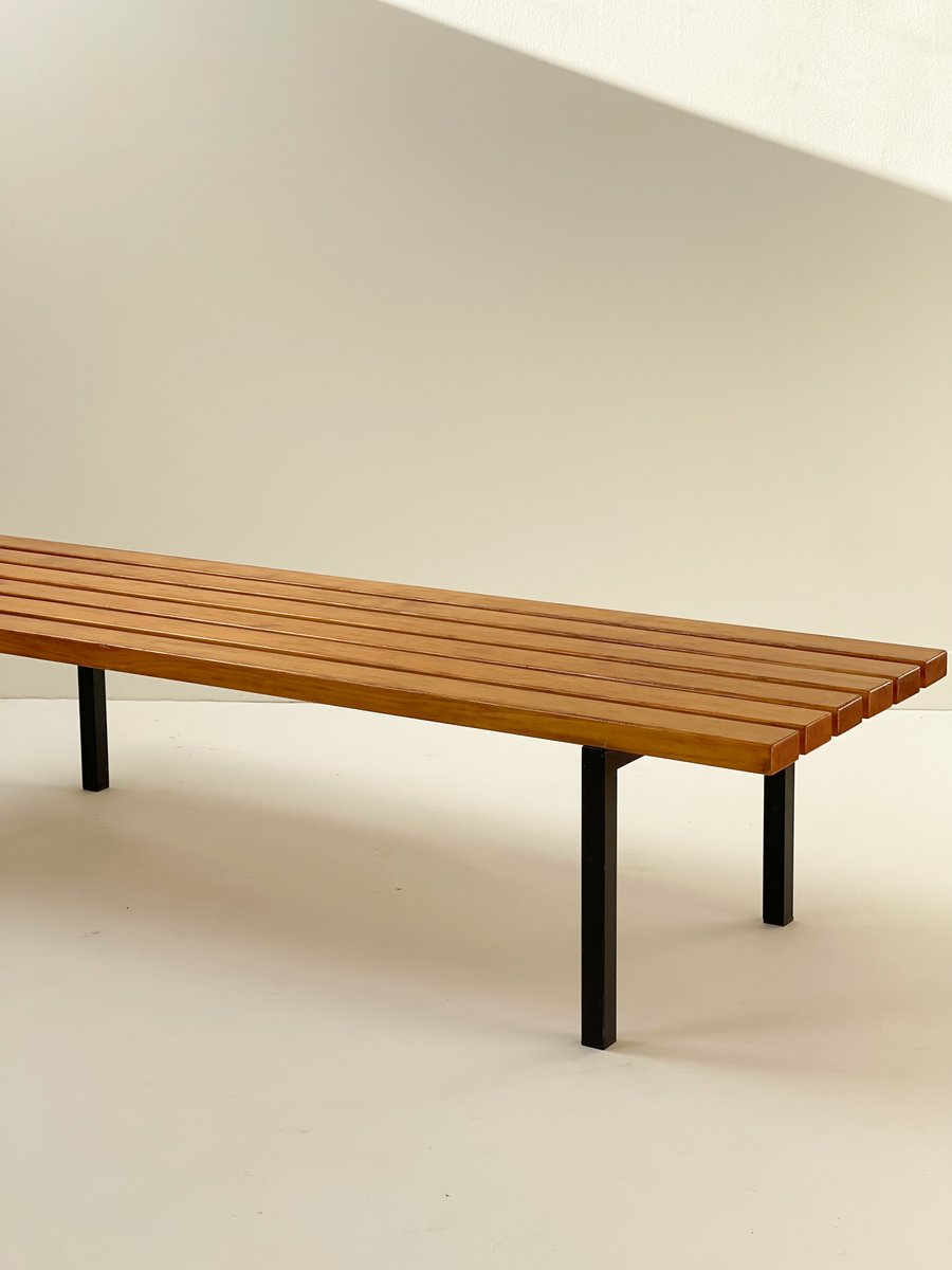Mid-Century Modern Slatted Bench for sale at Pamono