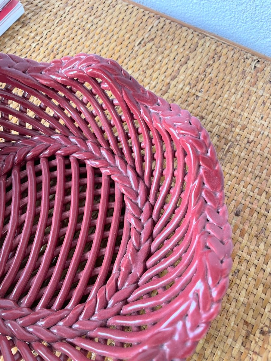 Woven Ceramic Dish, 1960s for sale at Pamono
