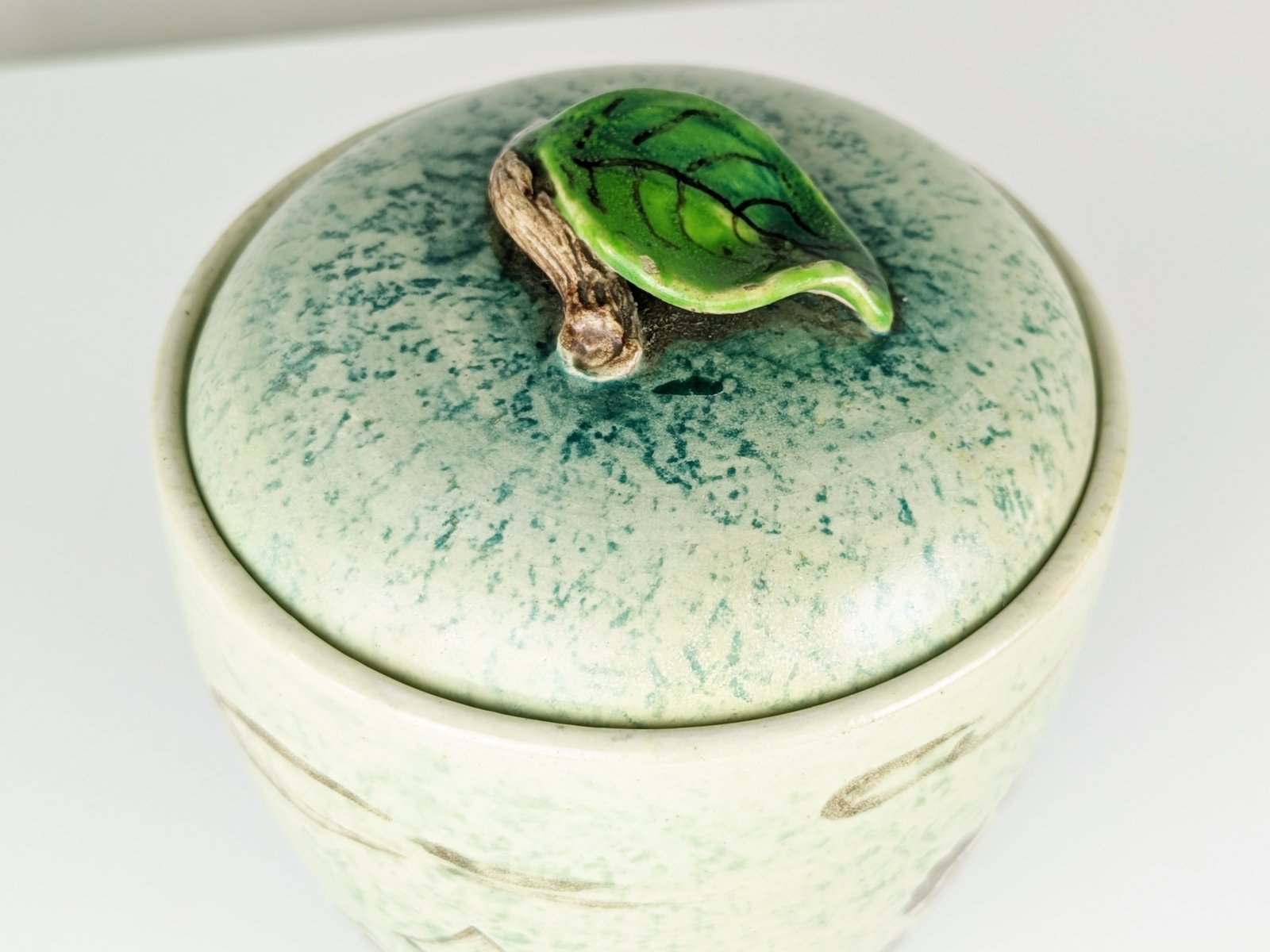 Hand Painted Ceramic Box by Arte Casa Albisola, 1940s for sale at Pamono