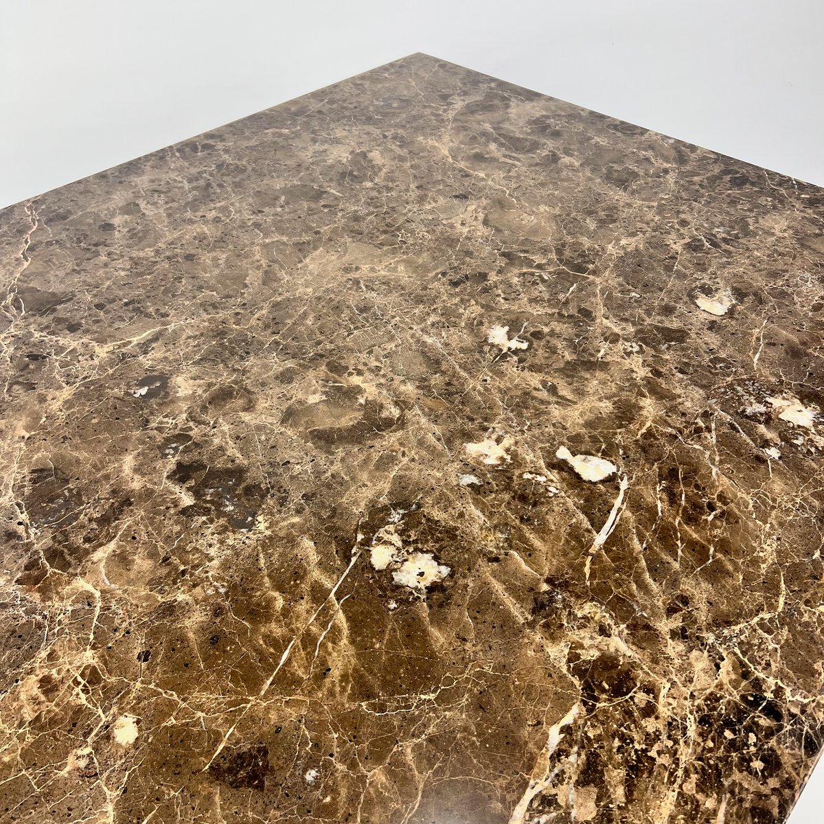 Italian Brown Marble Coffee Table, 1980s for sale at Pamono