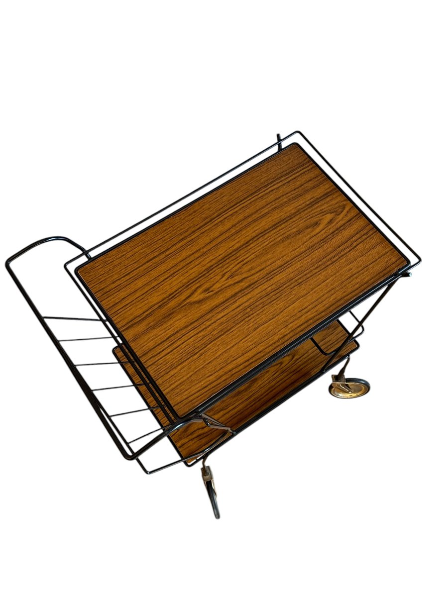 Danish Style Trolley with Magazine Rack attributed to Paul Nagel ...