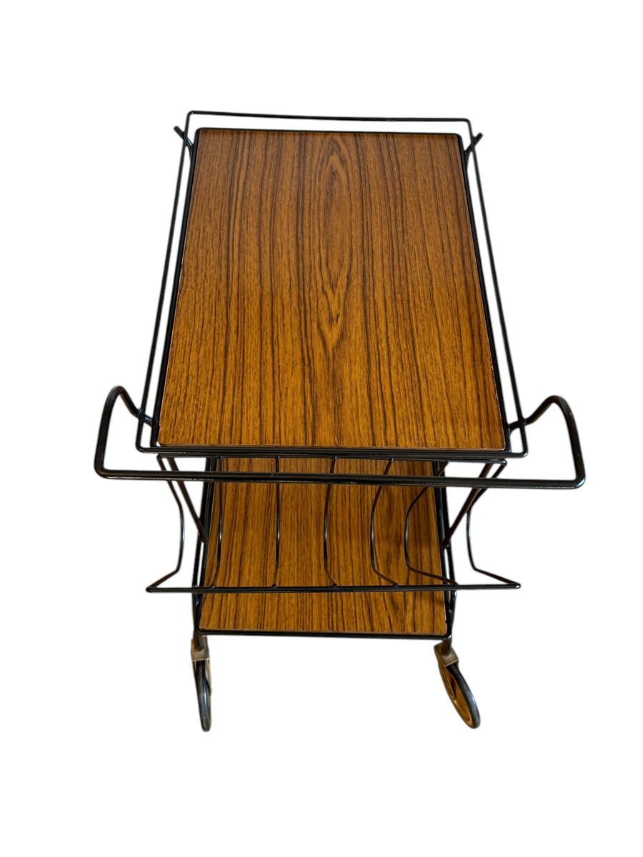 Danish Style Trolley with Magazine Rack attributed to Paul Nagel ...
