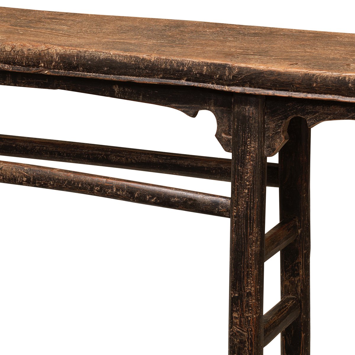 Antique Black Console with Rounded Legs for sale at Pamono