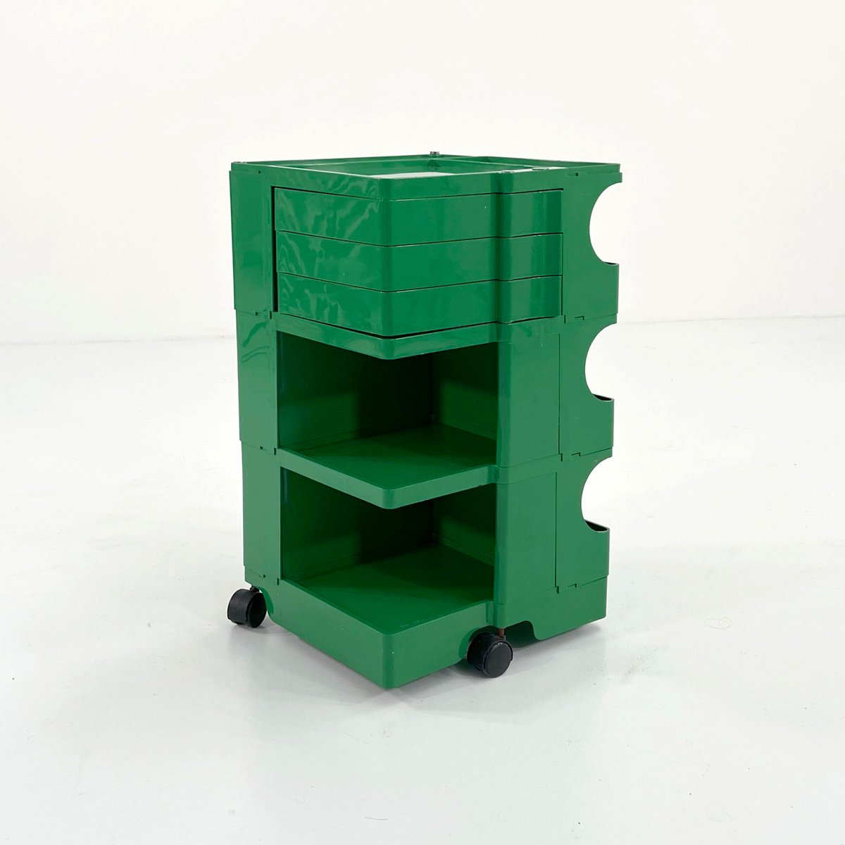 Green Boby Trolley by Joe Colombo for Bieffeplast, 1960s for sale at Pamono