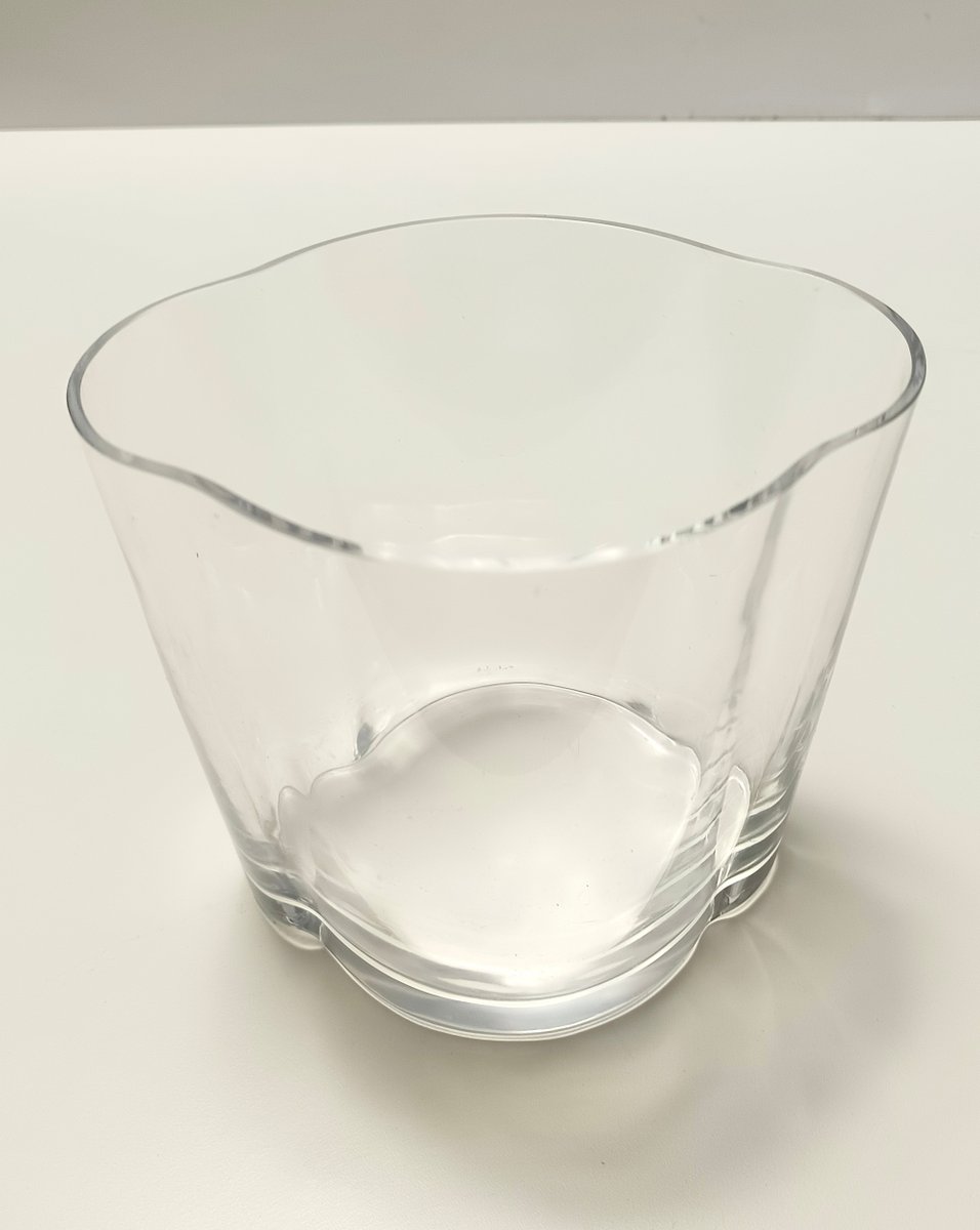 Transparent Murano Glass Vase by Carlo Moretti, Italy, 1990s for sale ...