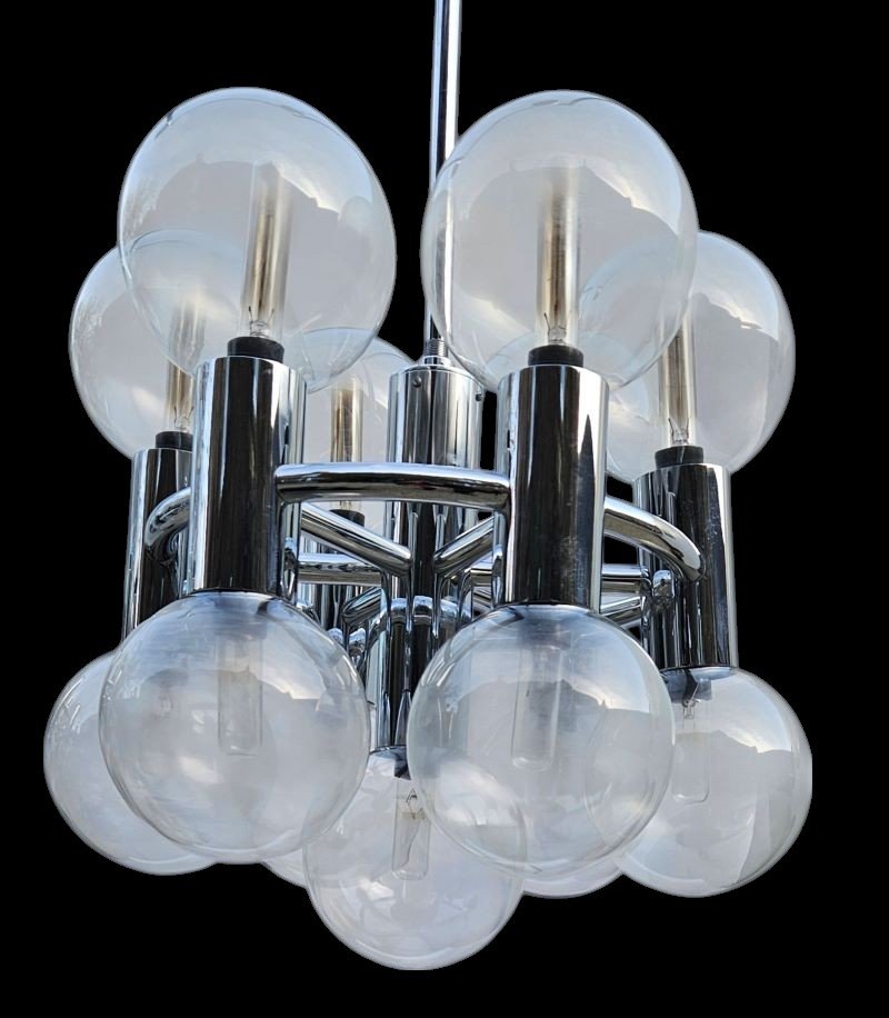 13-Light Motoko Ishii Chandelier by Motoko Ishii, 1970s for sale at Pamono