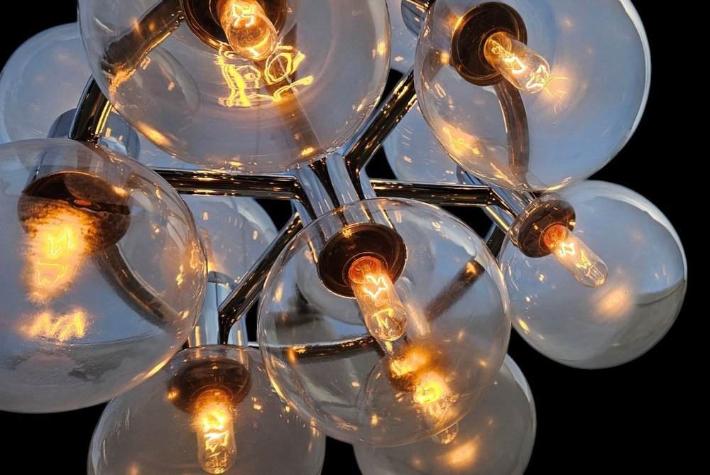 13-Light Motoko Ishii Chandelier by Motoko Ishii, 1970s for sale at Pamono