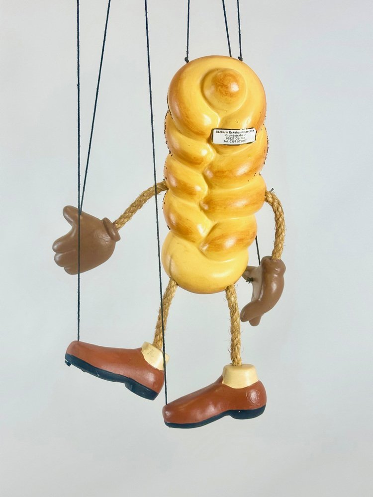Vintage Handcrafted German Challah Bread Marionette Puppet, 1970s for ...