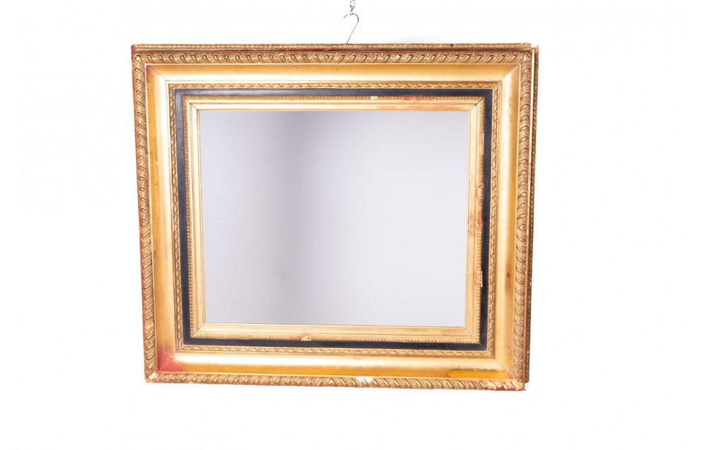Antique Gilded Frame with Carvings, Early 1900s for sale at Pamono